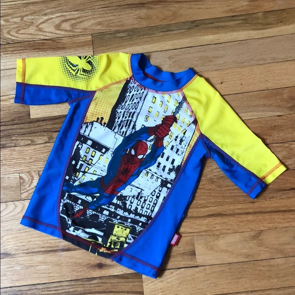 Disney | Swim | Disney Store Marvel Spiderman Rash Guard Size 56 | Poshmark